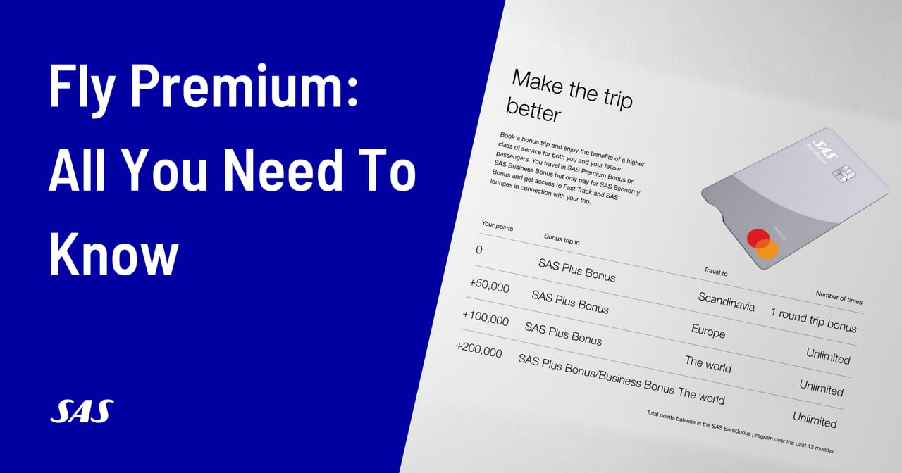 SAS Fly Premium Explained: Fly Business, Pay Economy (2025 ...